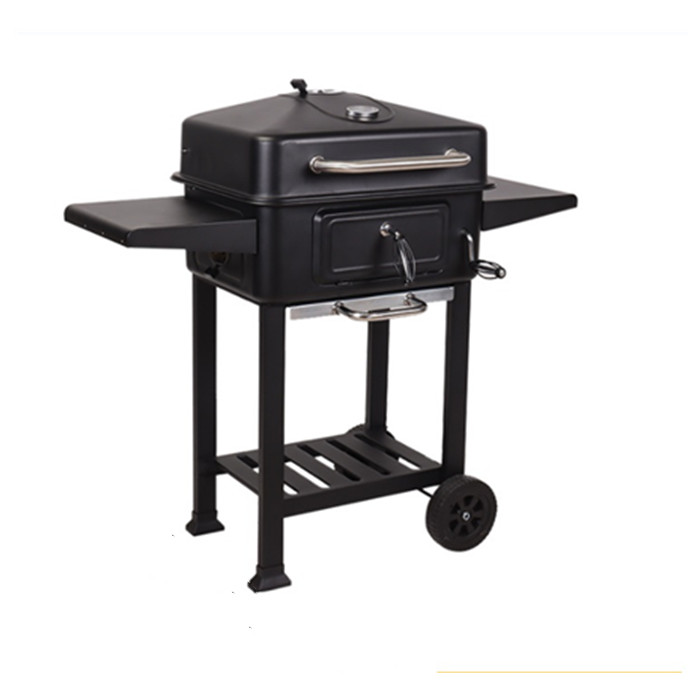 Charcoal BBQ Grill Barbecue Grill Folding Table Trolley Grill ...