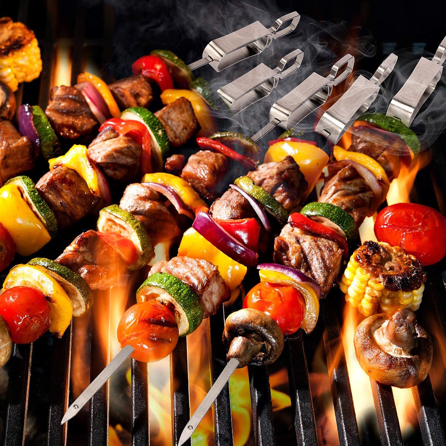 Skewer Sticks Kebab Skewers Reusable Sword BBQ Skewer | HIGHLAND BARBECUES