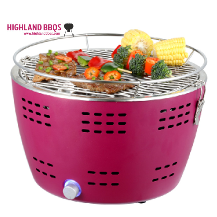 Smokeless tabletop bbq grill with electric fan | HIGHLAND BARBECUES