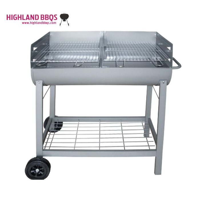 Half Barrel BBQ Grill durable to bbq | HIGHLAND BARBECUES