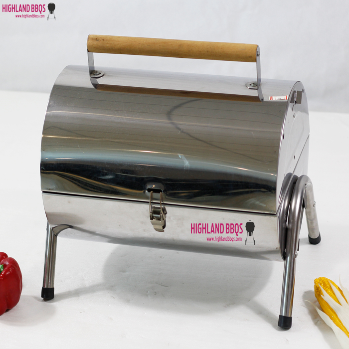 Stainless portable charcoal Twinscook Grill | HIGHLAND BARBECUES