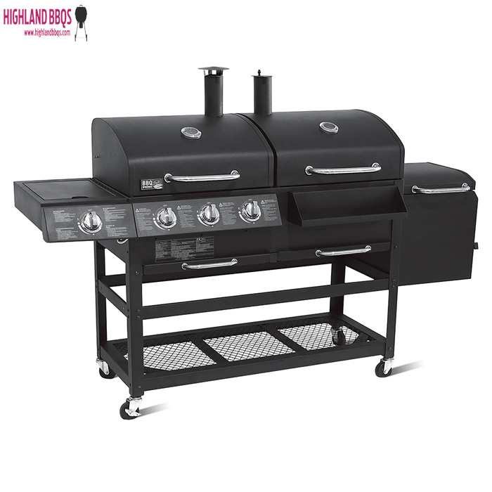 Charcoal/smoker/gas grill 3 in 1(19562TQ) | HIGHLAND BARBECUES