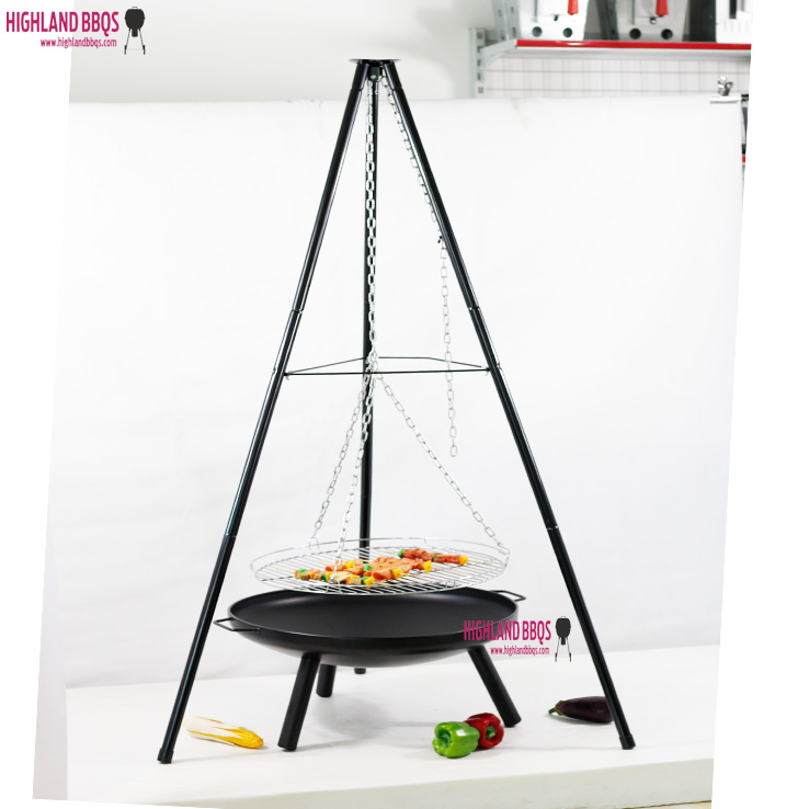 Tripod Hanging BBQ Grill | HIGHLAND BARBECUES