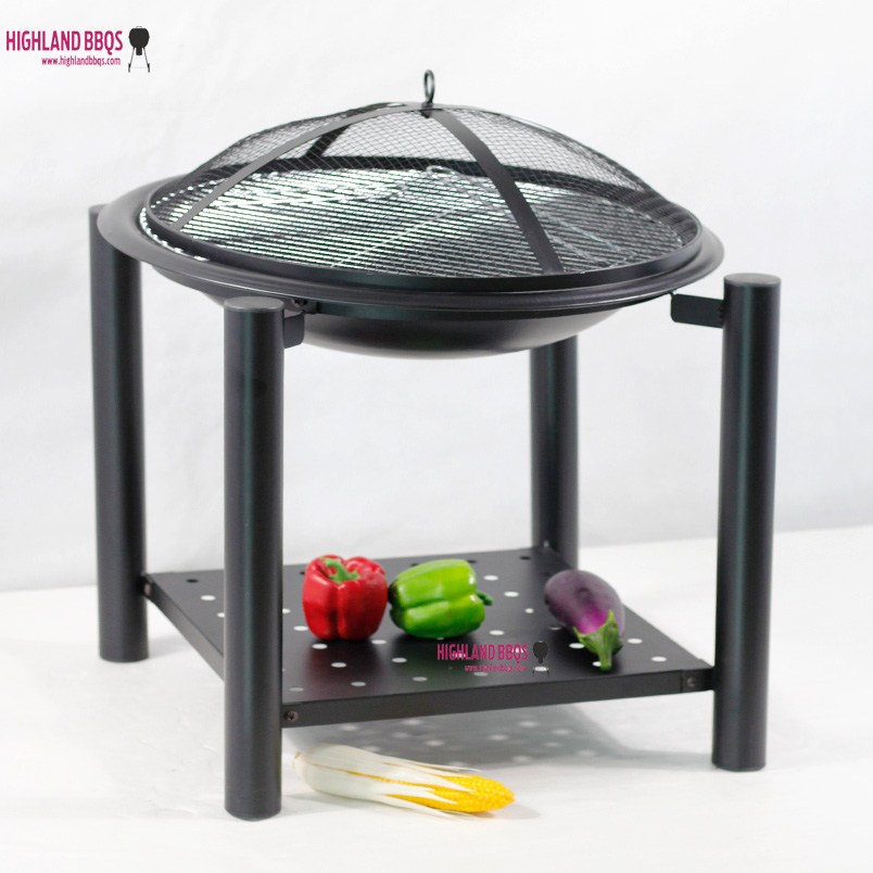 FirePit with Storage Shelf | HIGHLAND BARBECUES