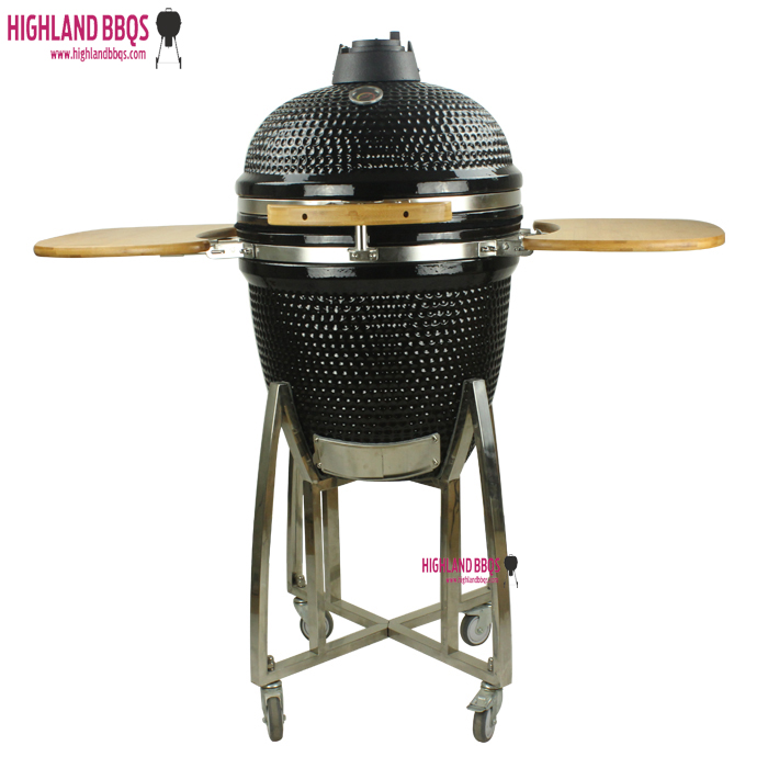 21 Inch Egg Shaped Ceramic Charcoal Kamado Grill | HIGHLAND BARBECUES