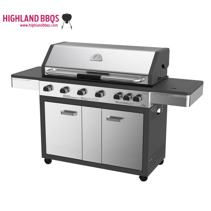 Gas BBQ Grill 7 Turners Trolley Propane Gas Grill | HIGHLAND BARBECUES