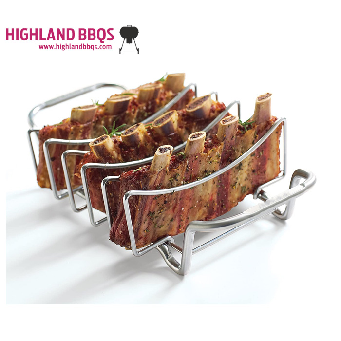 Rib Rack Roast Racks BBQ Rib Racks | HIGHLAND BARBECUES